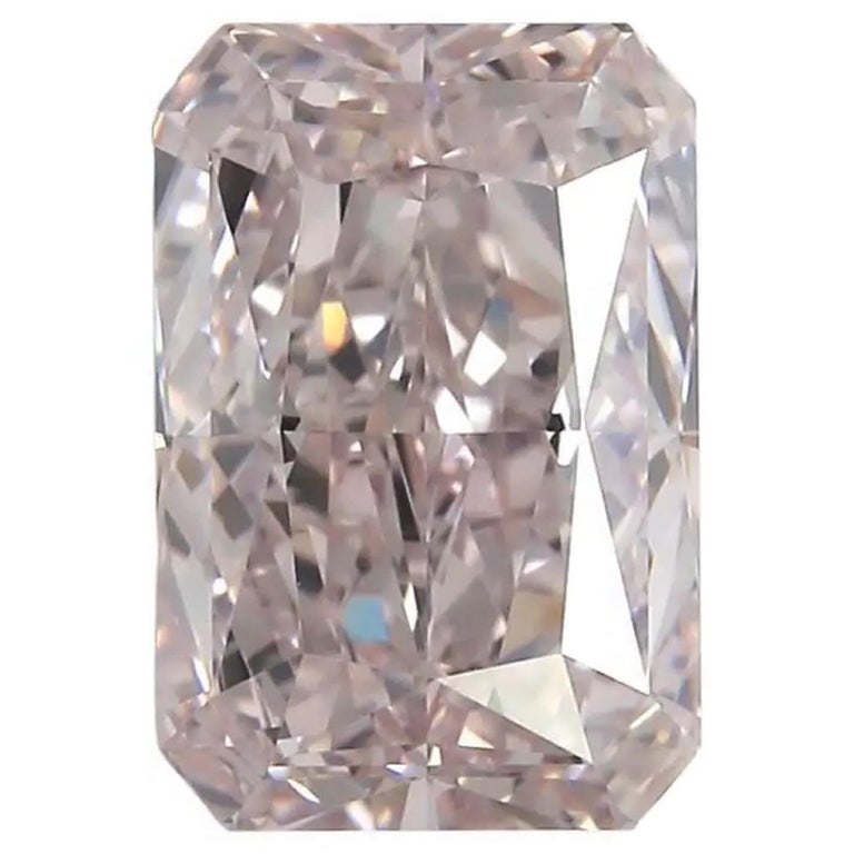 I Flawless GIA Certified 5 Carat Long Radiant Cut Fancy Light Pink ...