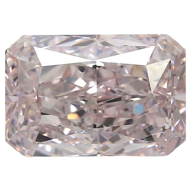 I Flawless GIA Certified 5 Carat Long Radiant Cut Fancy Light Pink ...