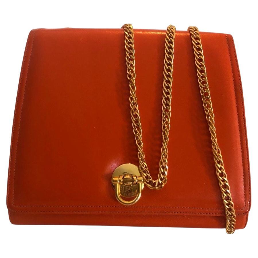 Escada Vintage Red Alligator Mini Evening Bag For Sale at 1stDibs