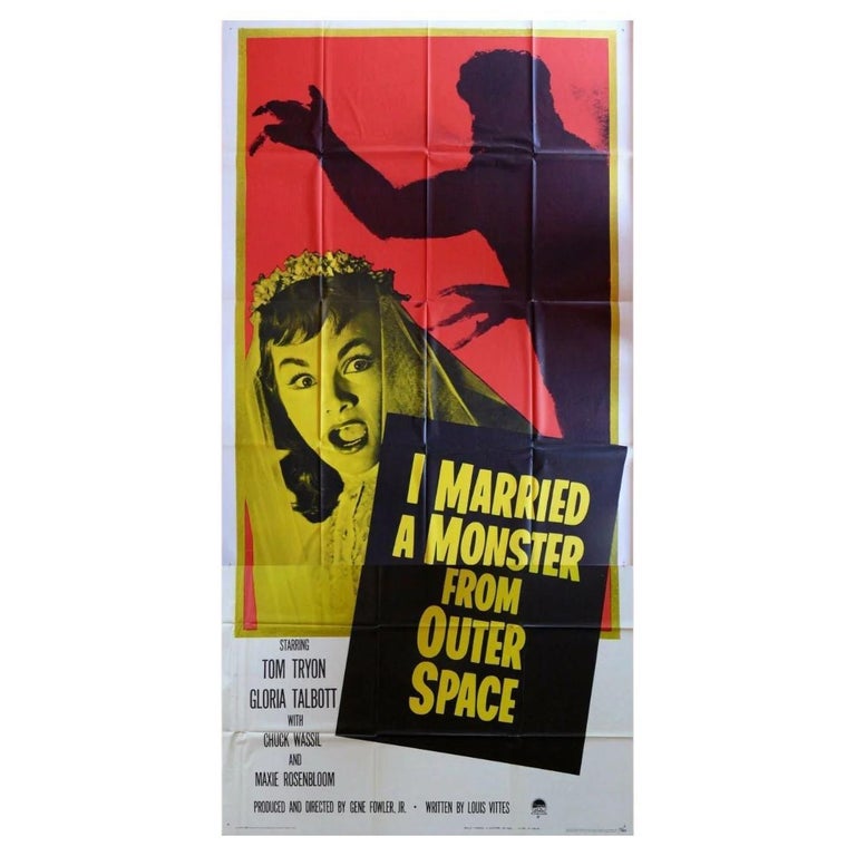 I Married A Monster From Outer Space, Unframed Poster, 1958 For Sale at ...