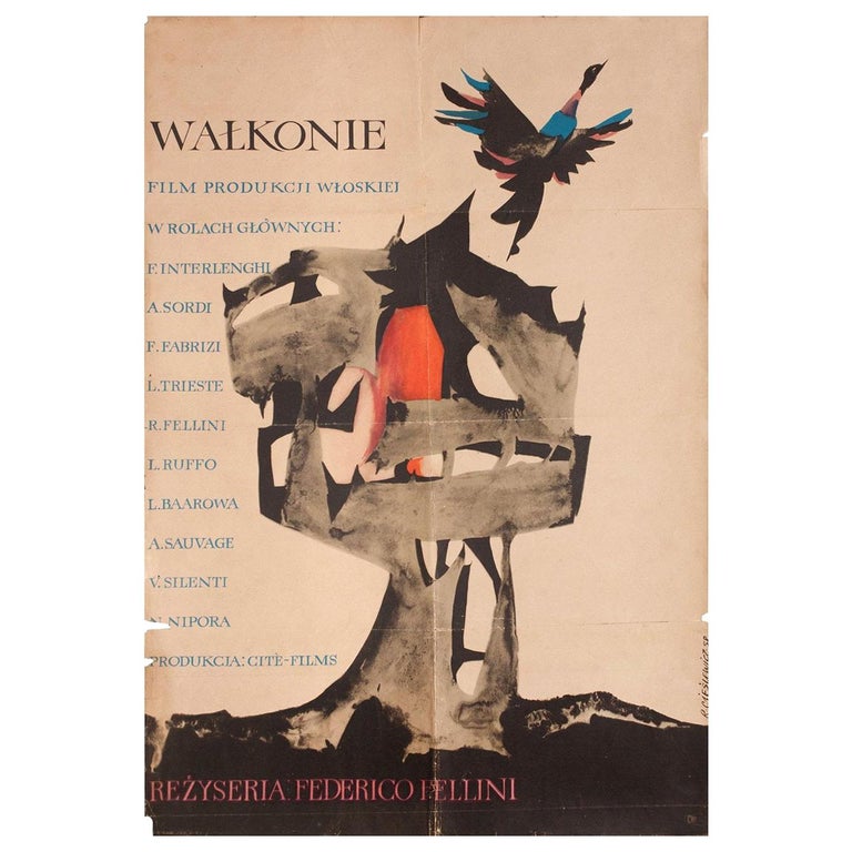 I Vitelloni 1958 Polish A1 Film Poster For Sale at 1stDibs