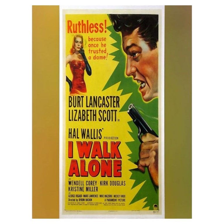 I Walk Alone, Unframed Poster, 1948 For Sale at 1stDibs