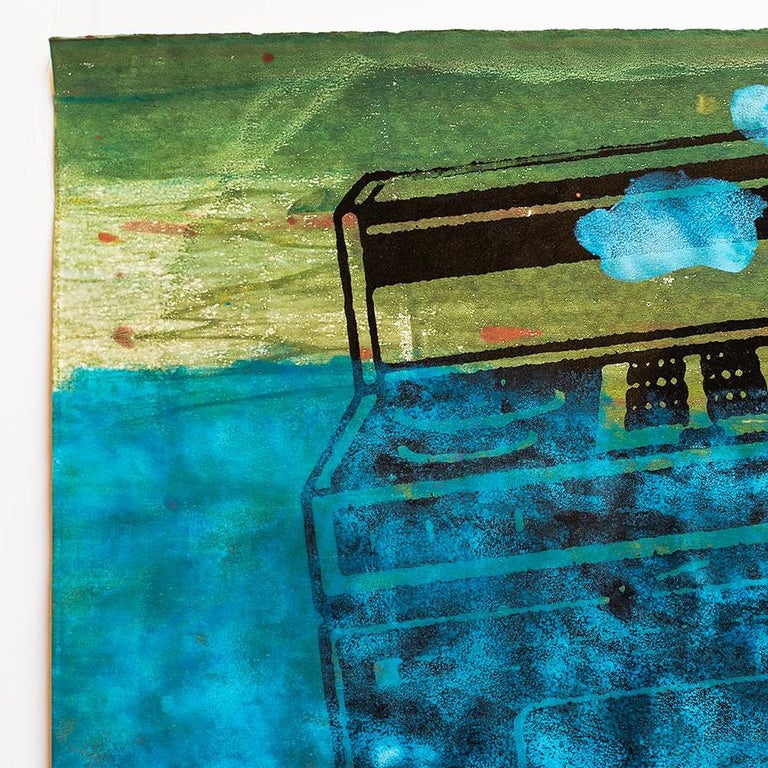 Iain Baxter - Iain Baxter& "Dislodging Landscape" Conceptual Monoprint ...