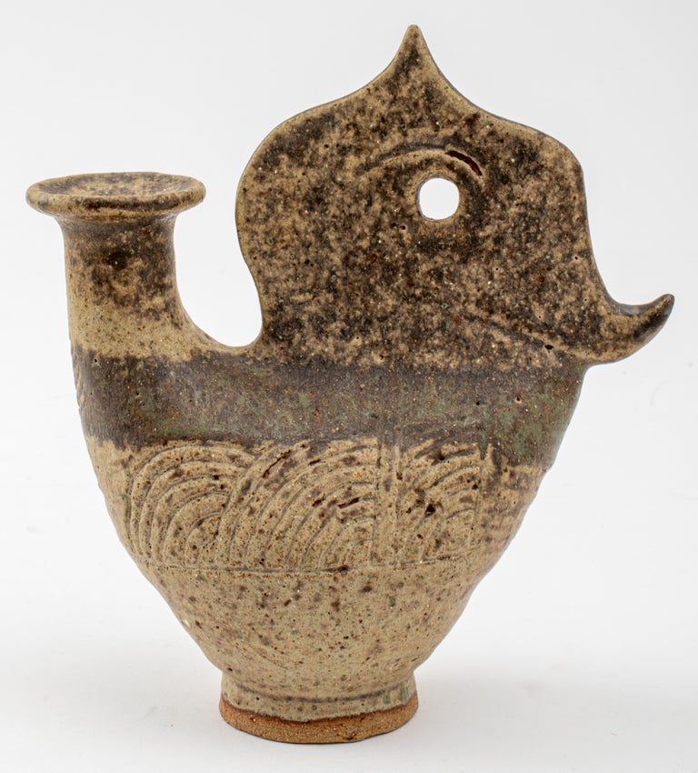 Ian Godfrey Stoneware Pilgrim Flask For Sale at 1stDibs