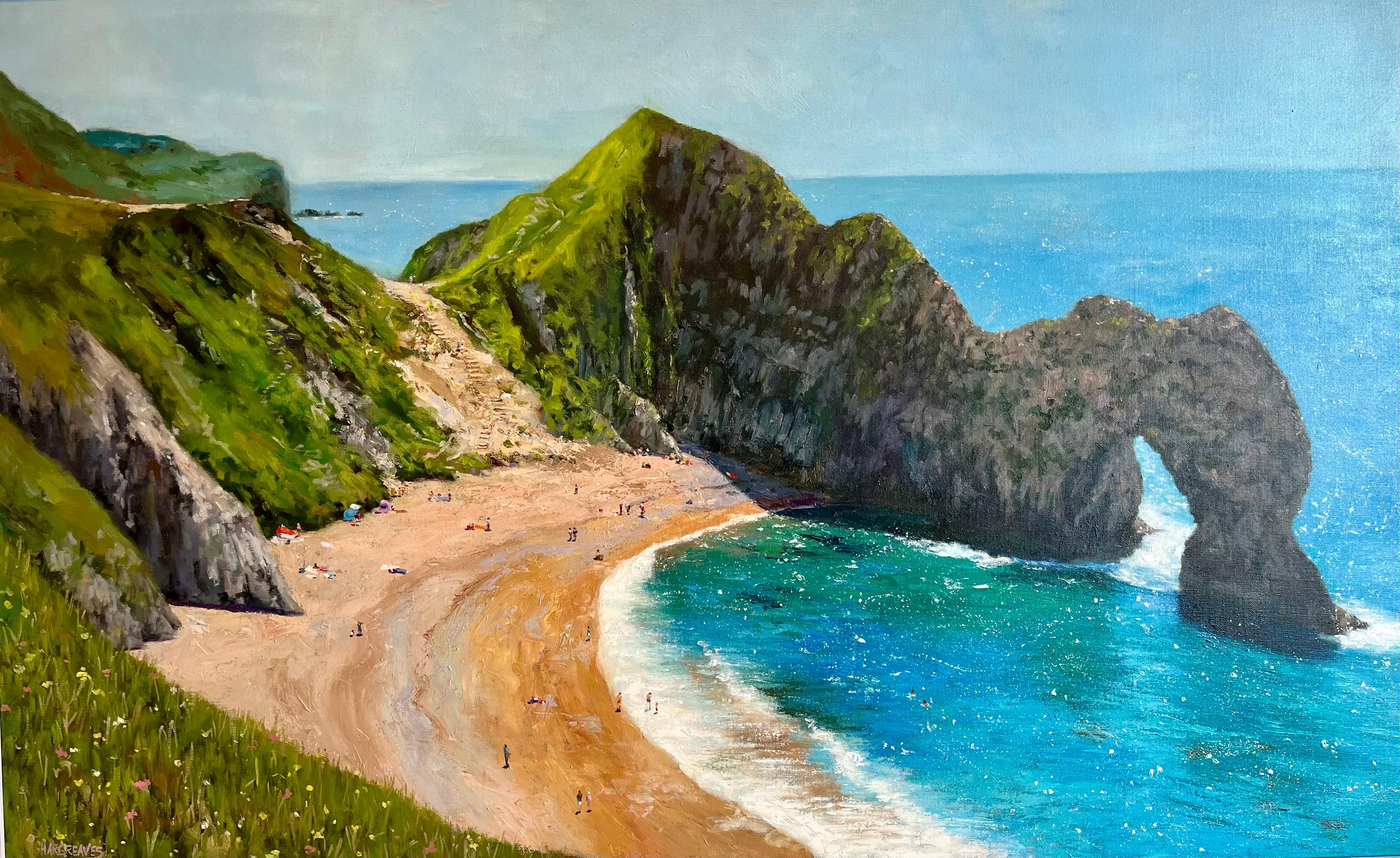Ian Hargreaves - Durdle Door - original Dorset Holiday landscape ...