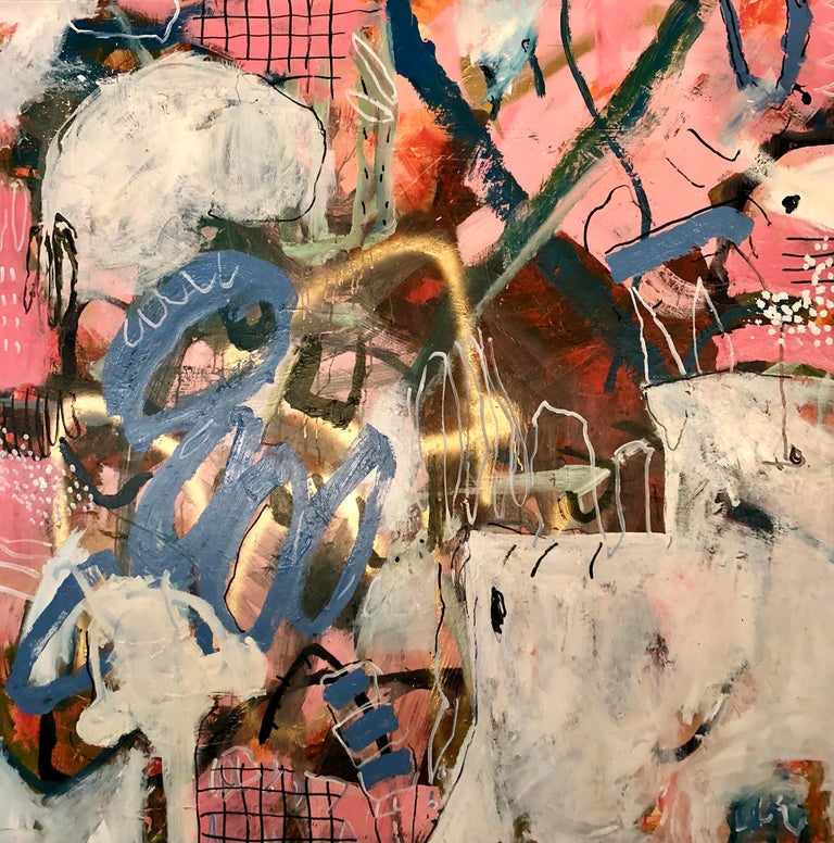 Ian Rayer Smith - "Porcelain Princess" - Abstract Mixed Media Art ...