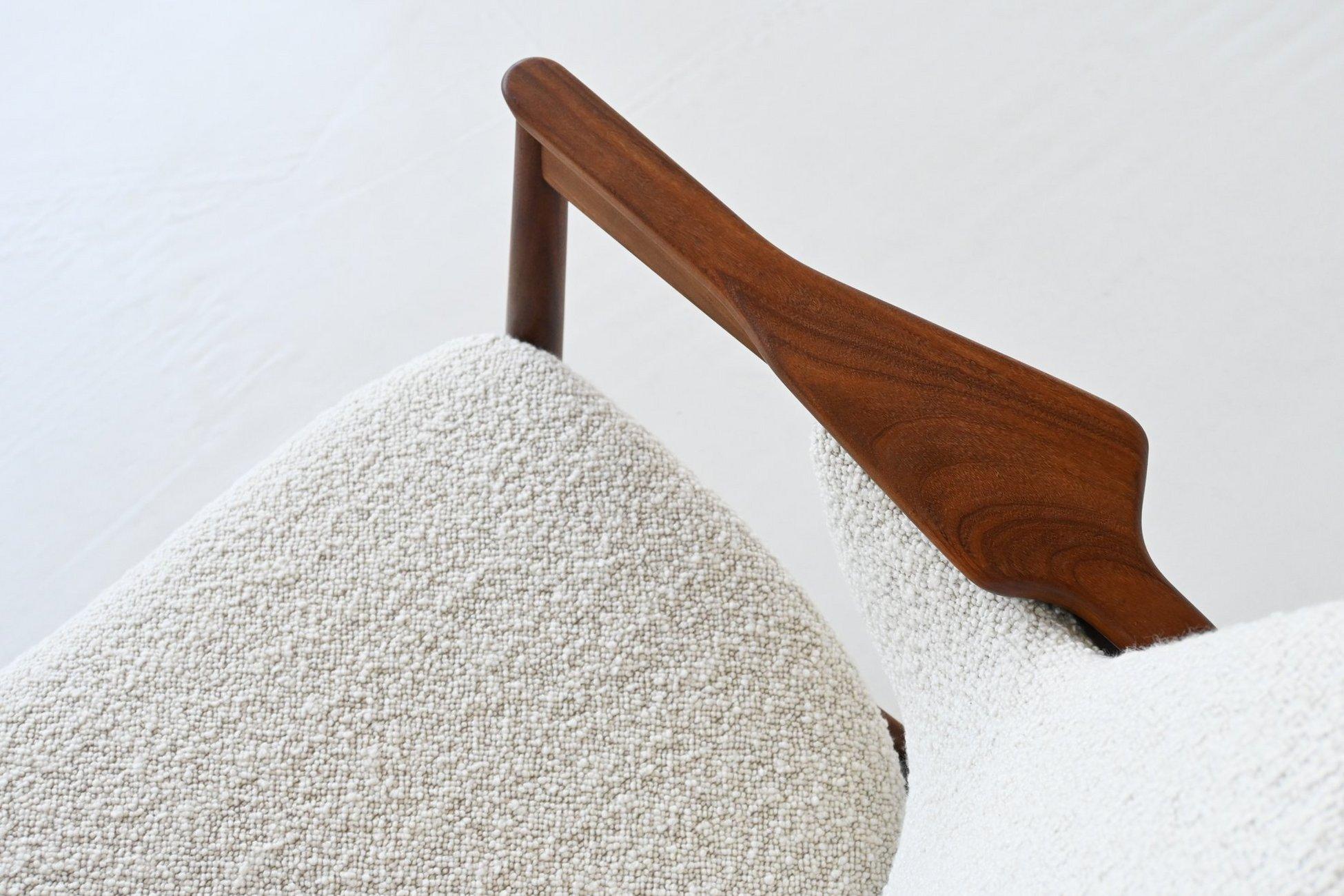 Chaise longue IB Kofod-Larsen en teck Christensen and Larsen Danemark ...