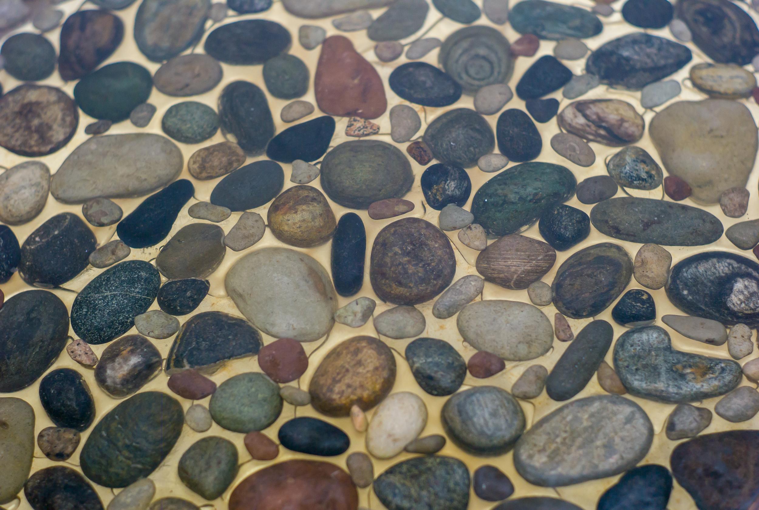 Ib Kofod-Larsen Rosewood with Pebbles Coffee Table For Sale at 1stDibs