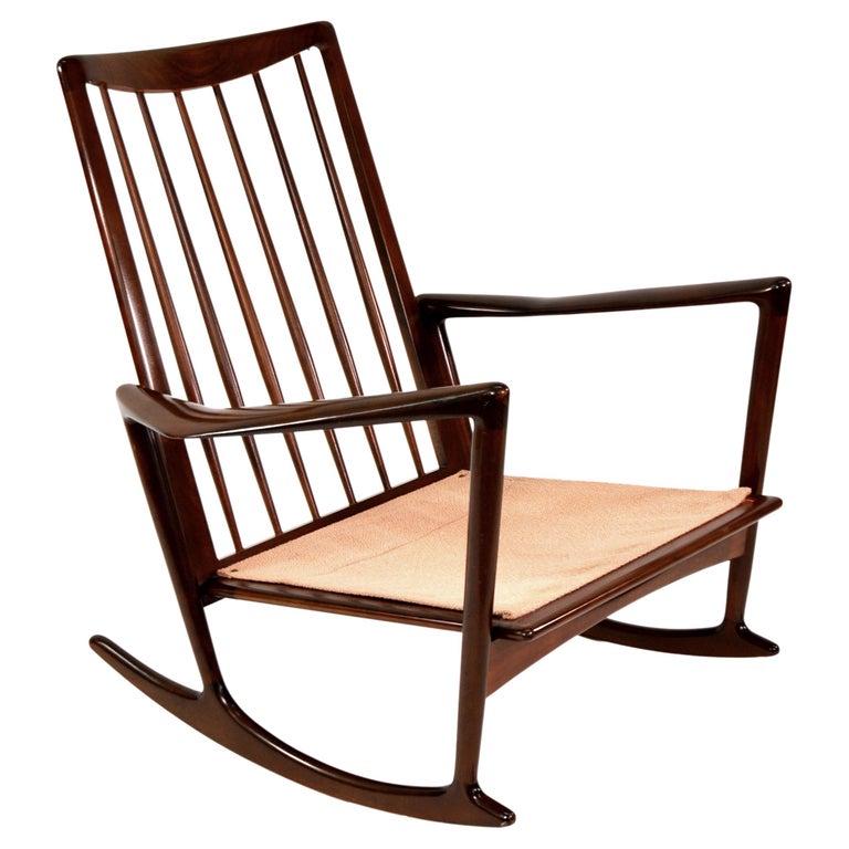 Ib Kofod-Larsen Sculptural Rocking Chair for Selig, Denmark, 1960s For ...