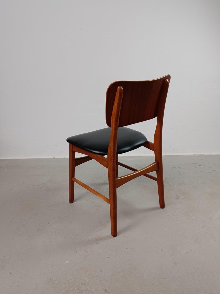 Ib Kofod Larsen Set of Six Fully Restored Dining Chairs, Custom ...
