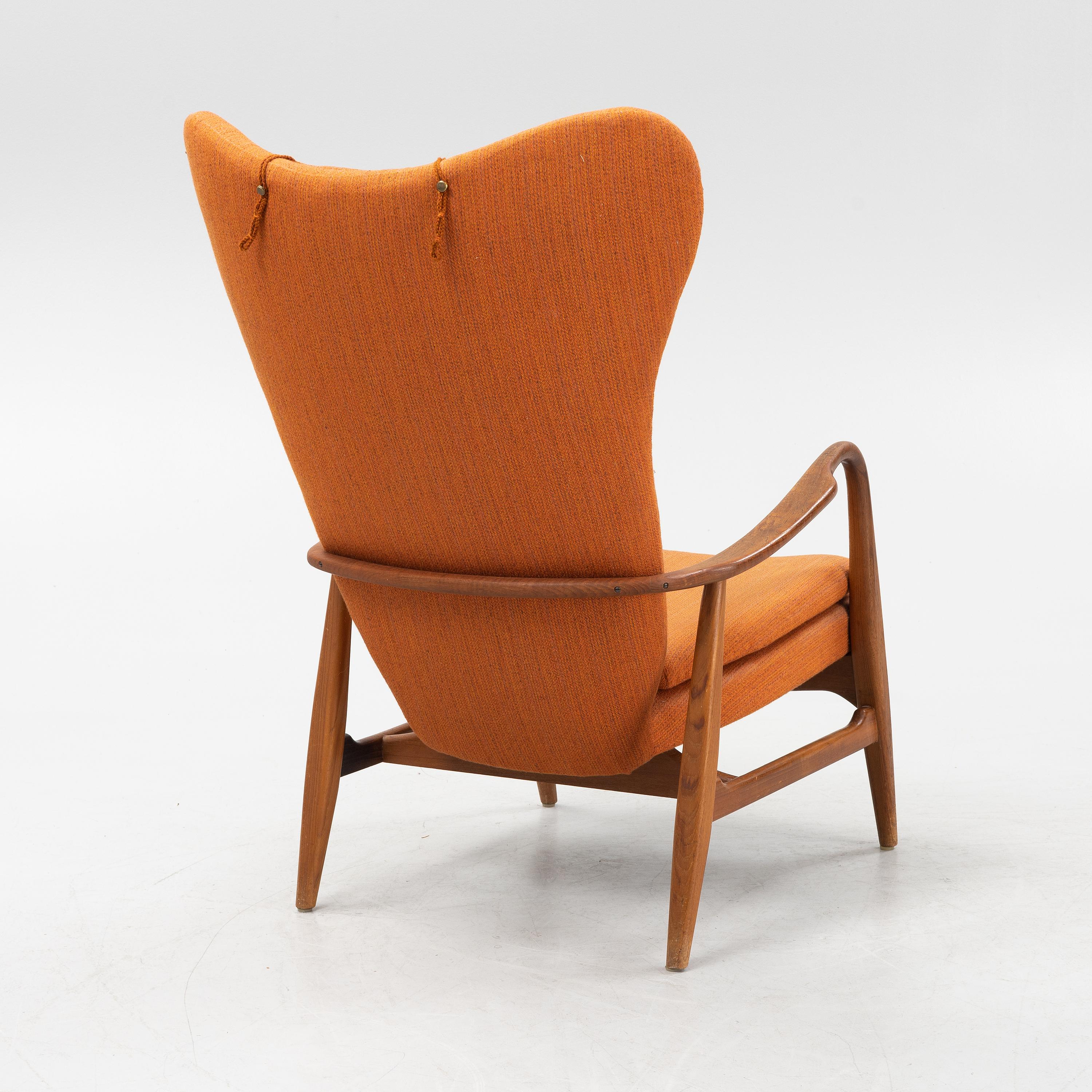 Ib Madsen and Schubell Armchair model 'MS 4 High' Denmark, 1950 at 1stDibs