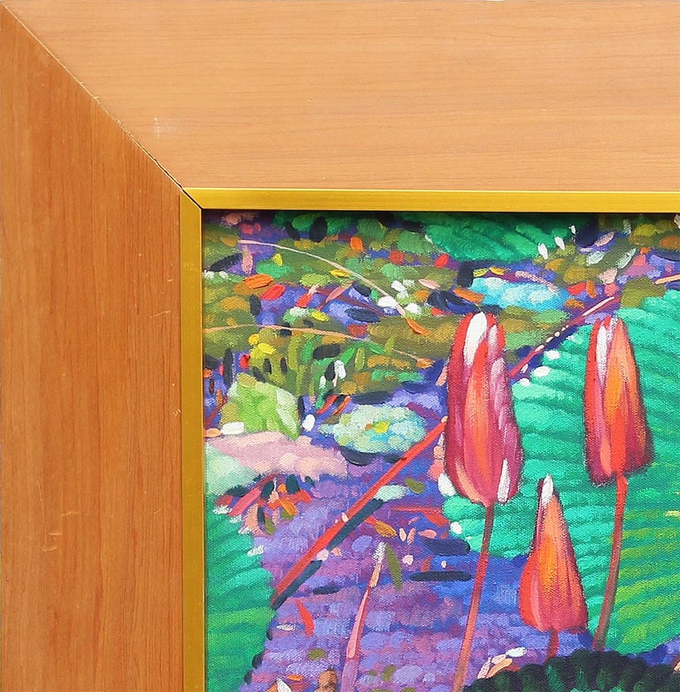 Ibarra de la Rosa - Jewel Toned Contemporary Tropical Foliage Painting ...