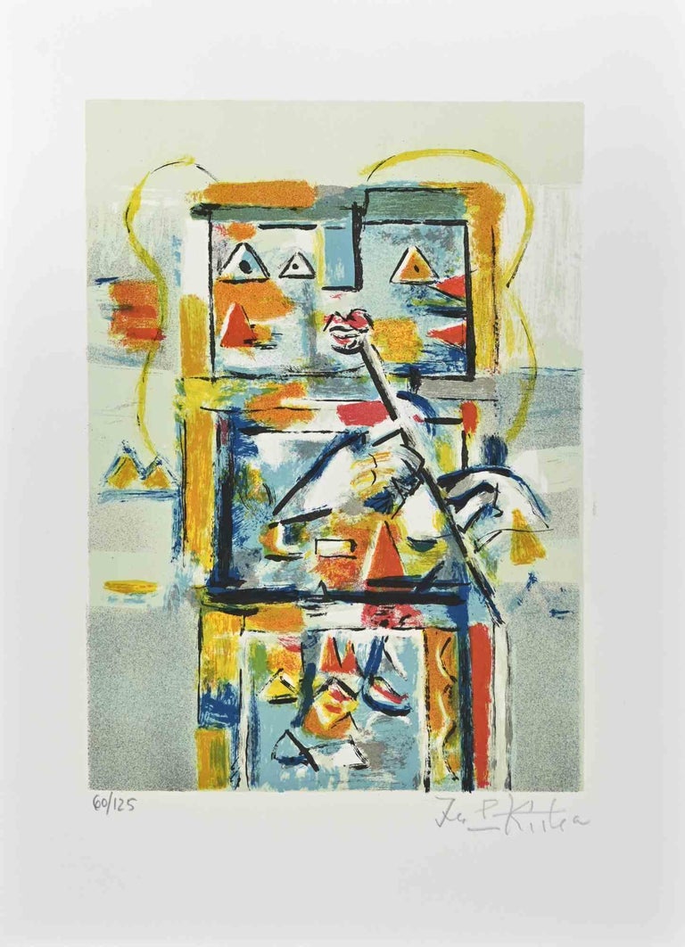 Ibrahim Kodra - Robot - Lithograph by Ibrahim Kodra - 1980s For Sale at ...