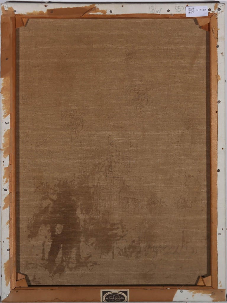 Ibrahim - Ibrahim - 20th Century Oil, Edwardian Street Scene For Sale at 1stDibs