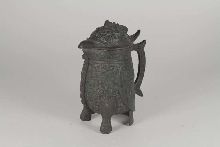 Ice Bucket and Water Pitcher in the Style of James Mont For Sale at 1stDibs