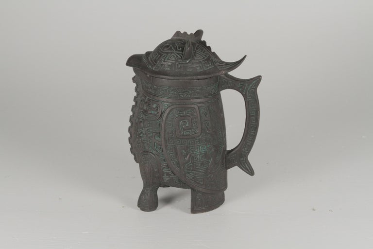Ice Bucket and Water Pitcher in the Style of James Mont For Sale at 1stDibs