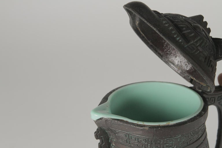 Ice Bucket and Water Pitcher in the Style of James Mont For Sale at 1stDibs