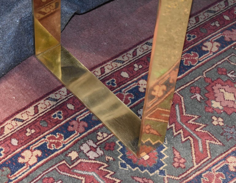 Ice Cracked Resin "Gucci" Style Design Brass Console Table For Sale at ...