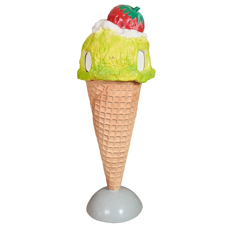 Ice Cream / Gelato Cone Trash Can For Sale at 1stDibs
