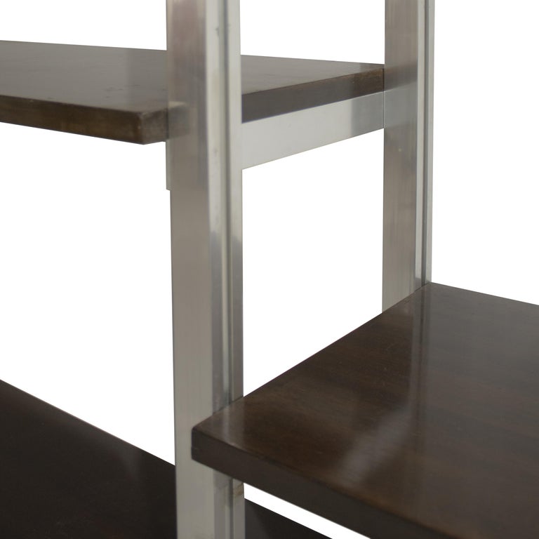 ICF Padova Office 3 Modules Steel Teak Wood Shelf, Italy, 1970 For Sale ...