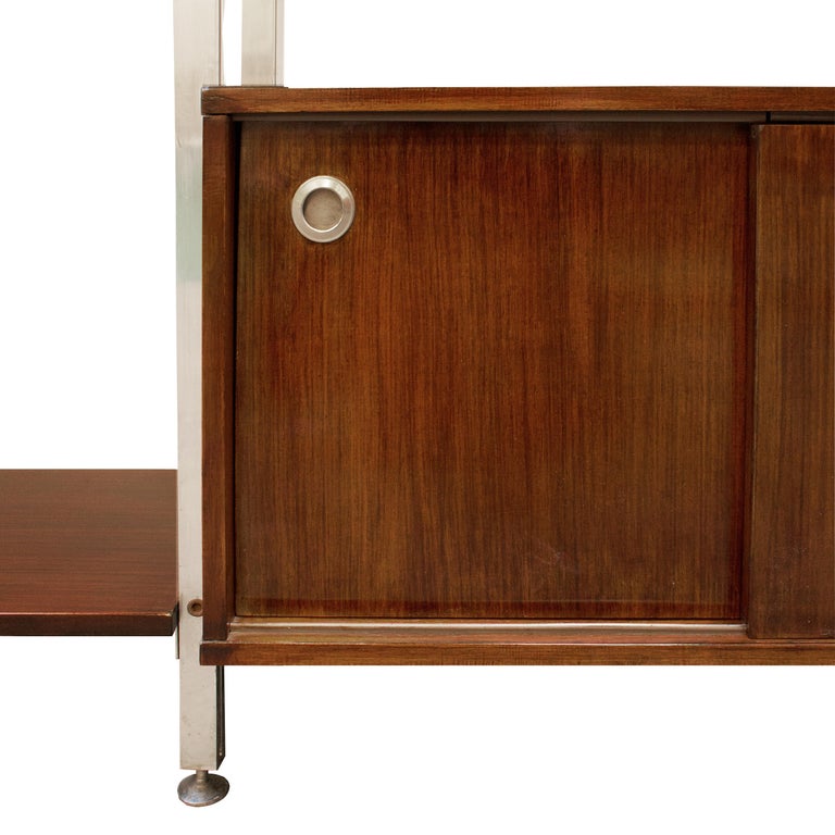 ICF Padova Office Modular Steel Wood Italian Shelf, Italy, 1970 For ...
