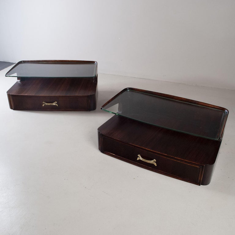 Ico Parisi in the Manner Set of Night Stands Late 50's For Sale at 1stDibs