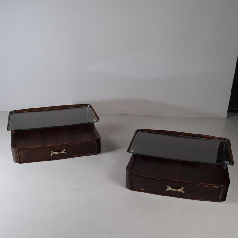 Ico Parisi in the Manner Set of Night Stands Late 50's For Sale at 1stDibs