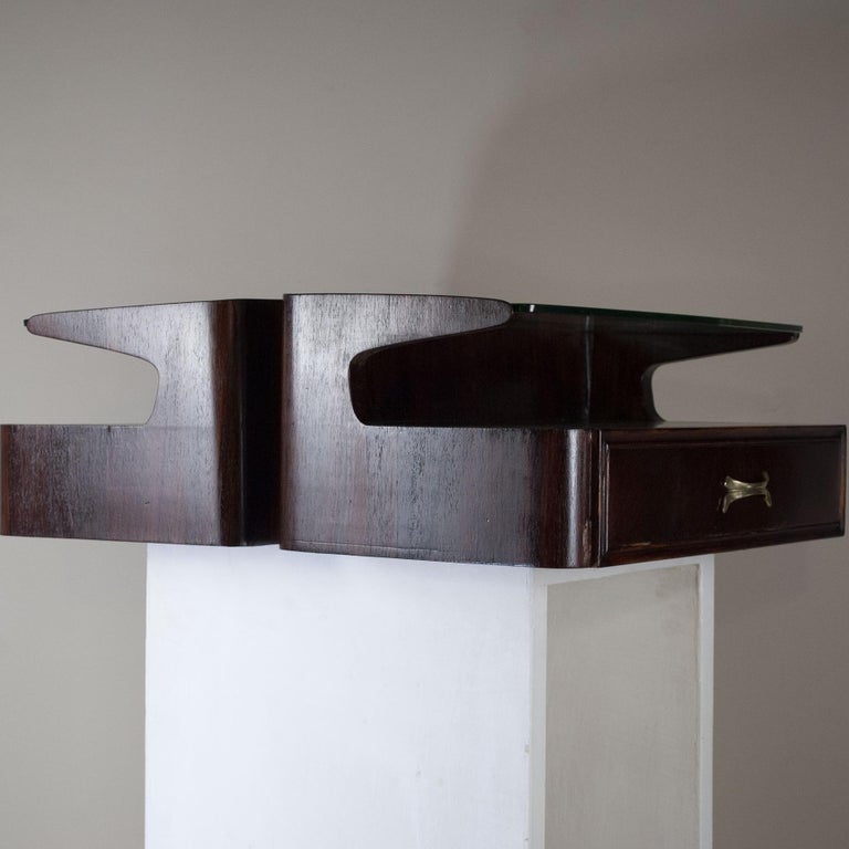 Ico Parisi in the Manner Set of Night Stands Late 50's For Sale at 1stDibs