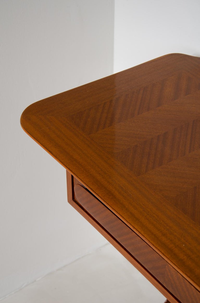 Ico Parisi, Rare Large Console in Walnut with Four Rear Drawers For ...