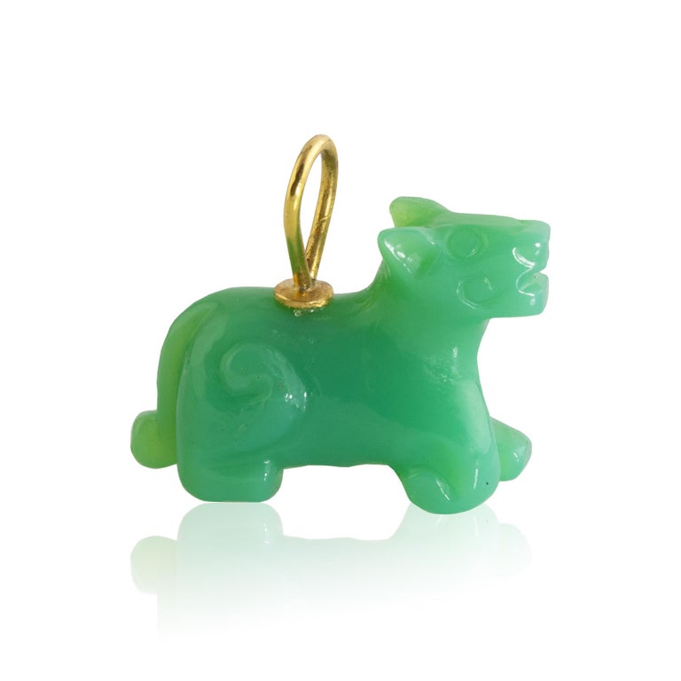 Ico and the Bird w/ Turquoise Mountain Myanmar Chrysoprase 22 Karat ...