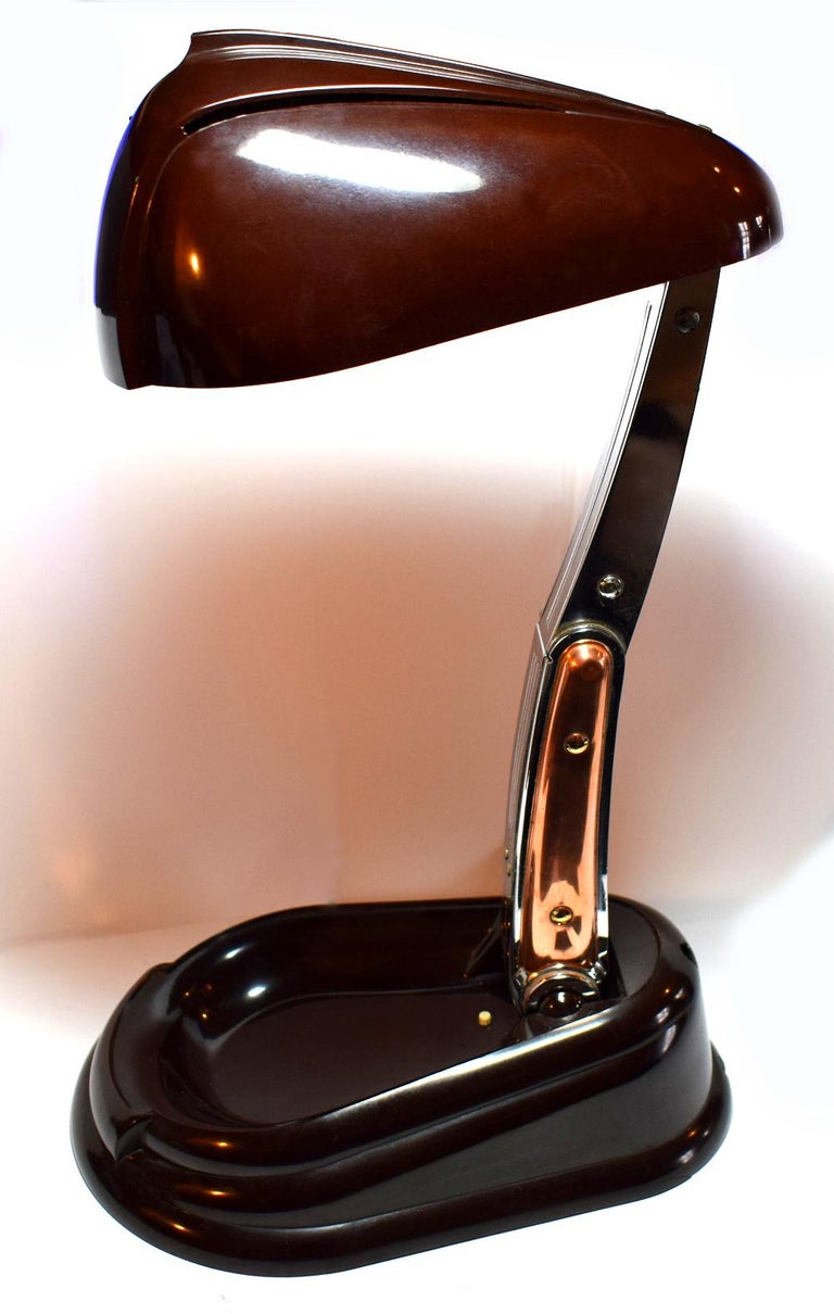 Iconic 1930s Art Deco Streamline Lamp by Jumo at 1stDibs