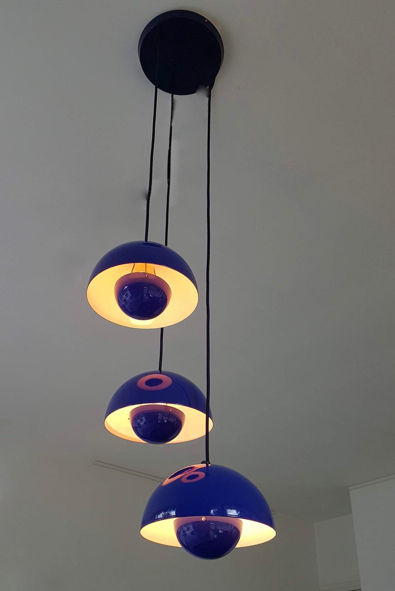 1970s Verner Panton Flower Pot Chandelier by Louis Poulsen For Sale at ...