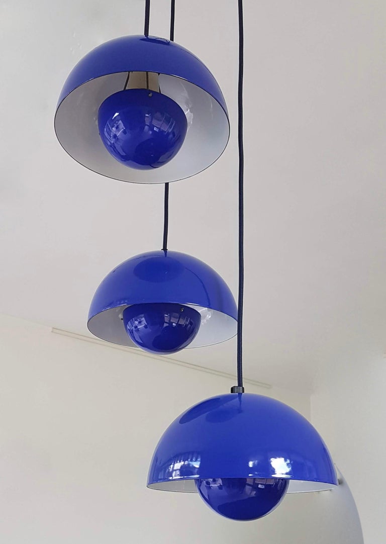 1970s Verner Panton Flower Pot Chandelier by Louis Poulsen For Sale at ...