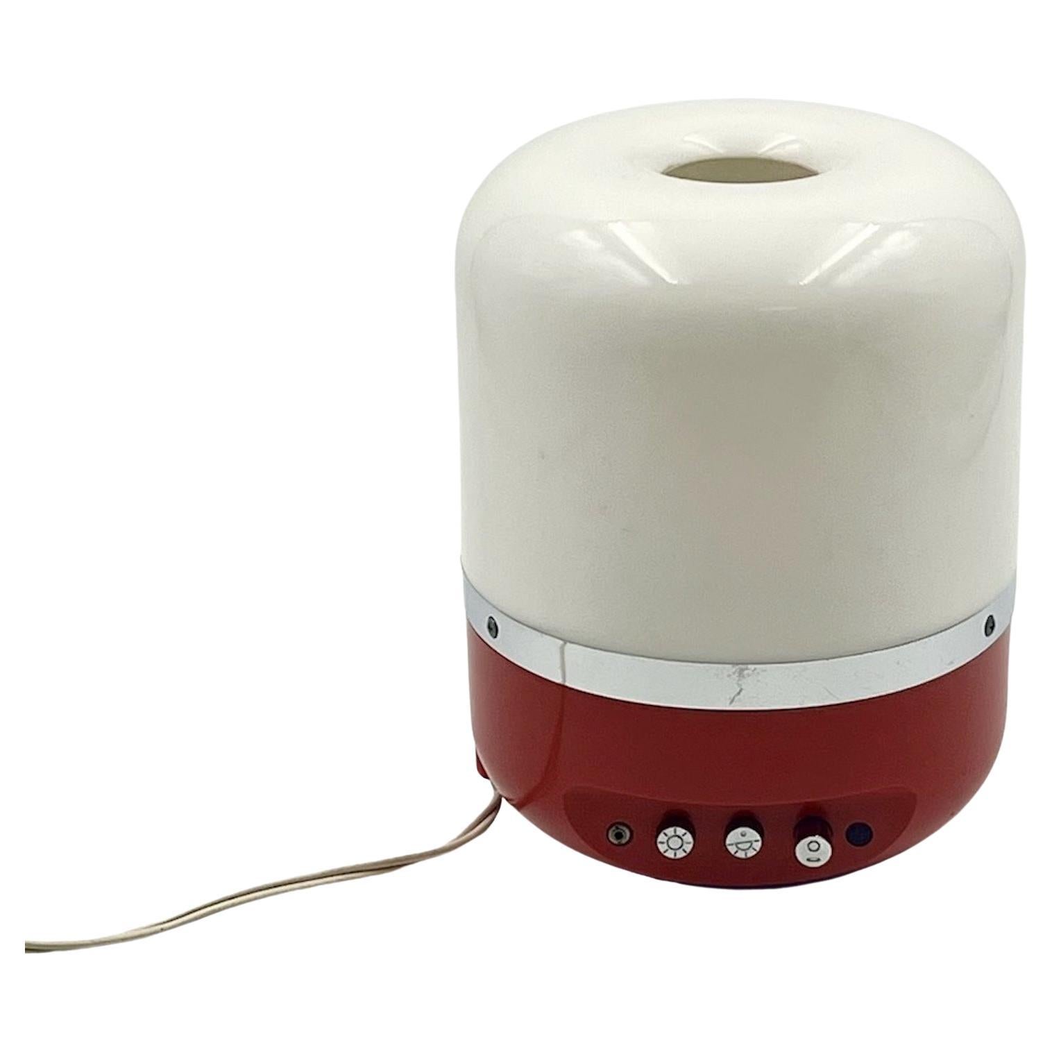 Iconic 70s Adriano Rampoldi Europhon Red Lamp with AM radio For Sale at ...