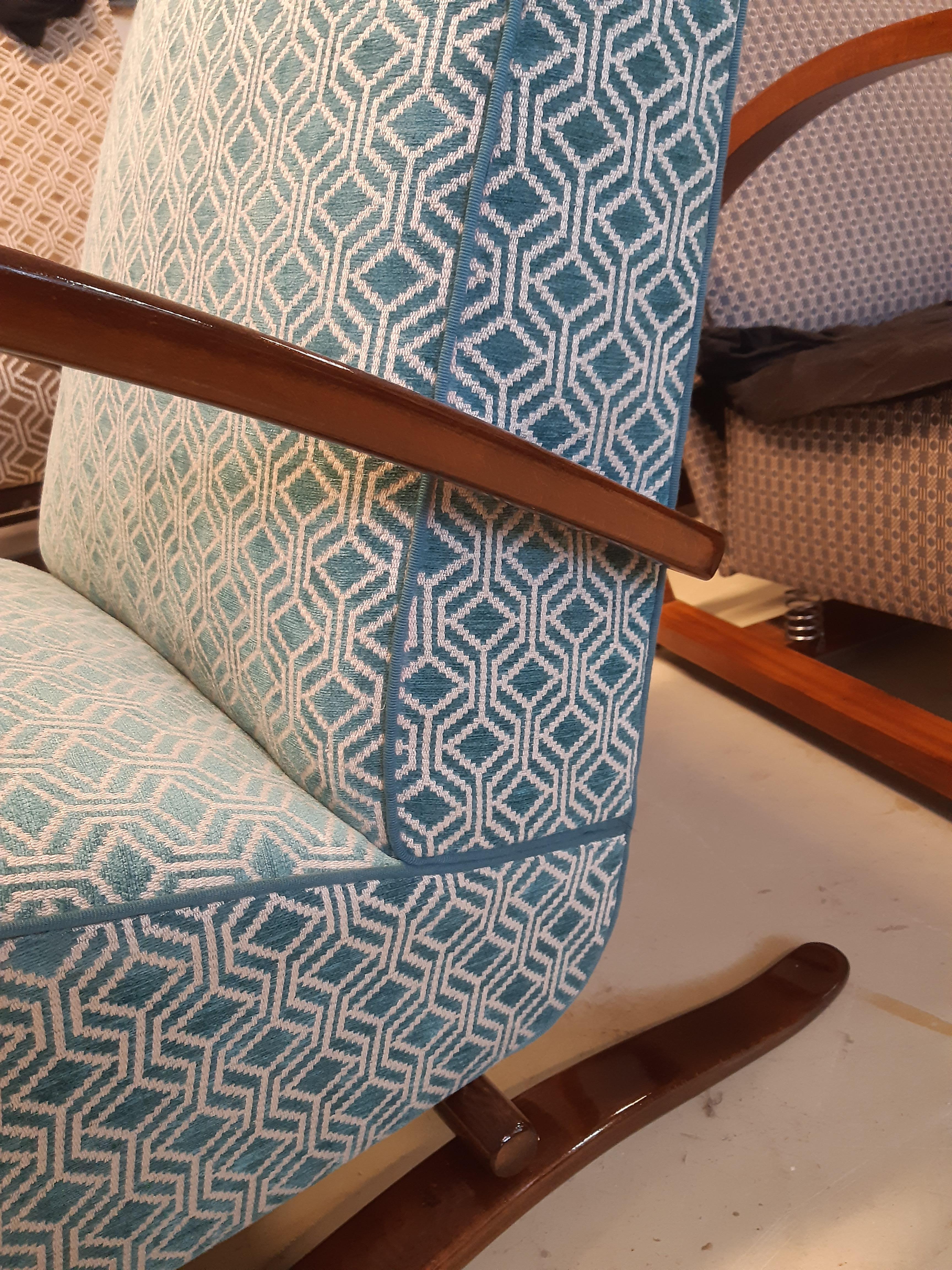 Iconic Artdeco Halabala H269 Armchair After Luxurious Renovation For ...