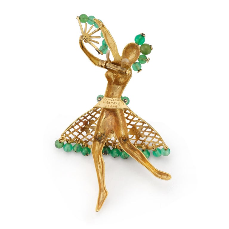 Iconic Ballerina Brooch by Van Cleef and Arpels For Sale at 1stDibs
