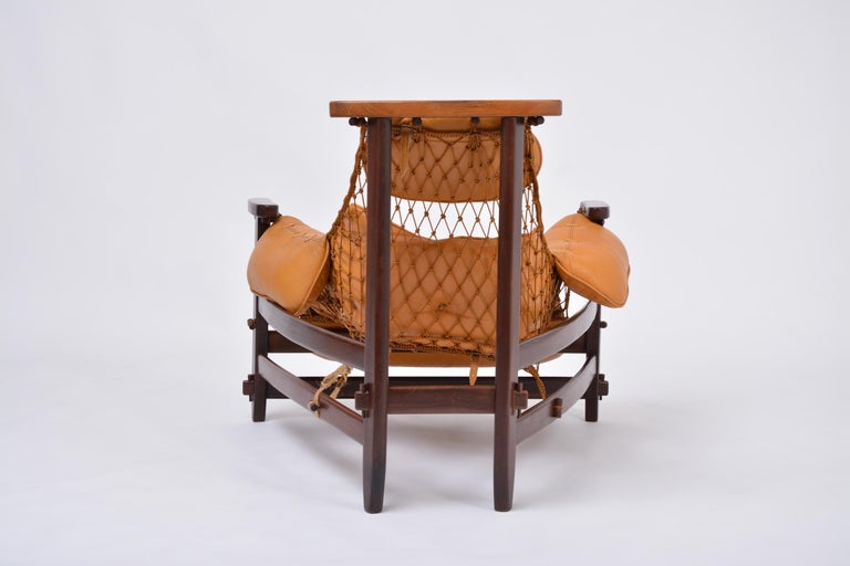 Iconic Brazilian Jangada Lounge Chair with Ottoman by Jean Gillon, 1968 ...