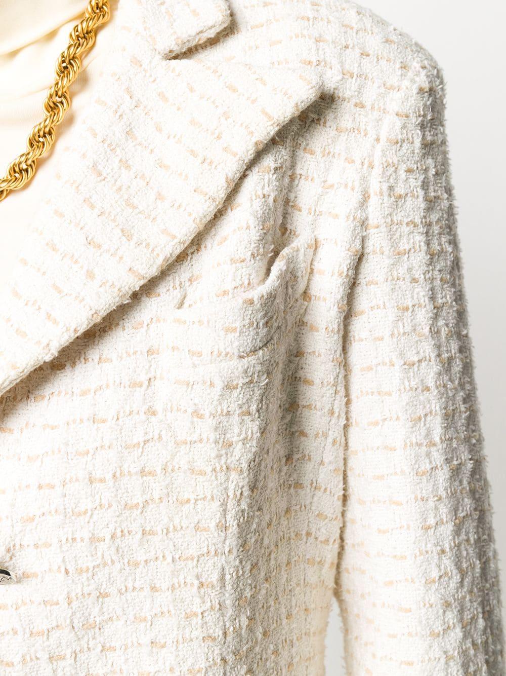 Iconic Chanel Cream Cotton Boucle Jacket For Sale at 1stDibs | cream ...