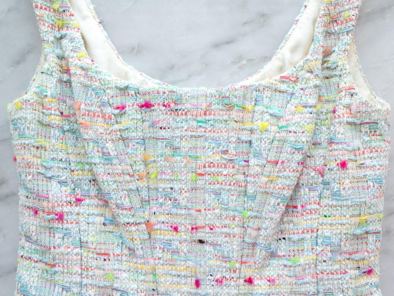 Iconic Chanel Vintage Spring 1993 Kate Moss Blue Multicolor Tweed 93P ...