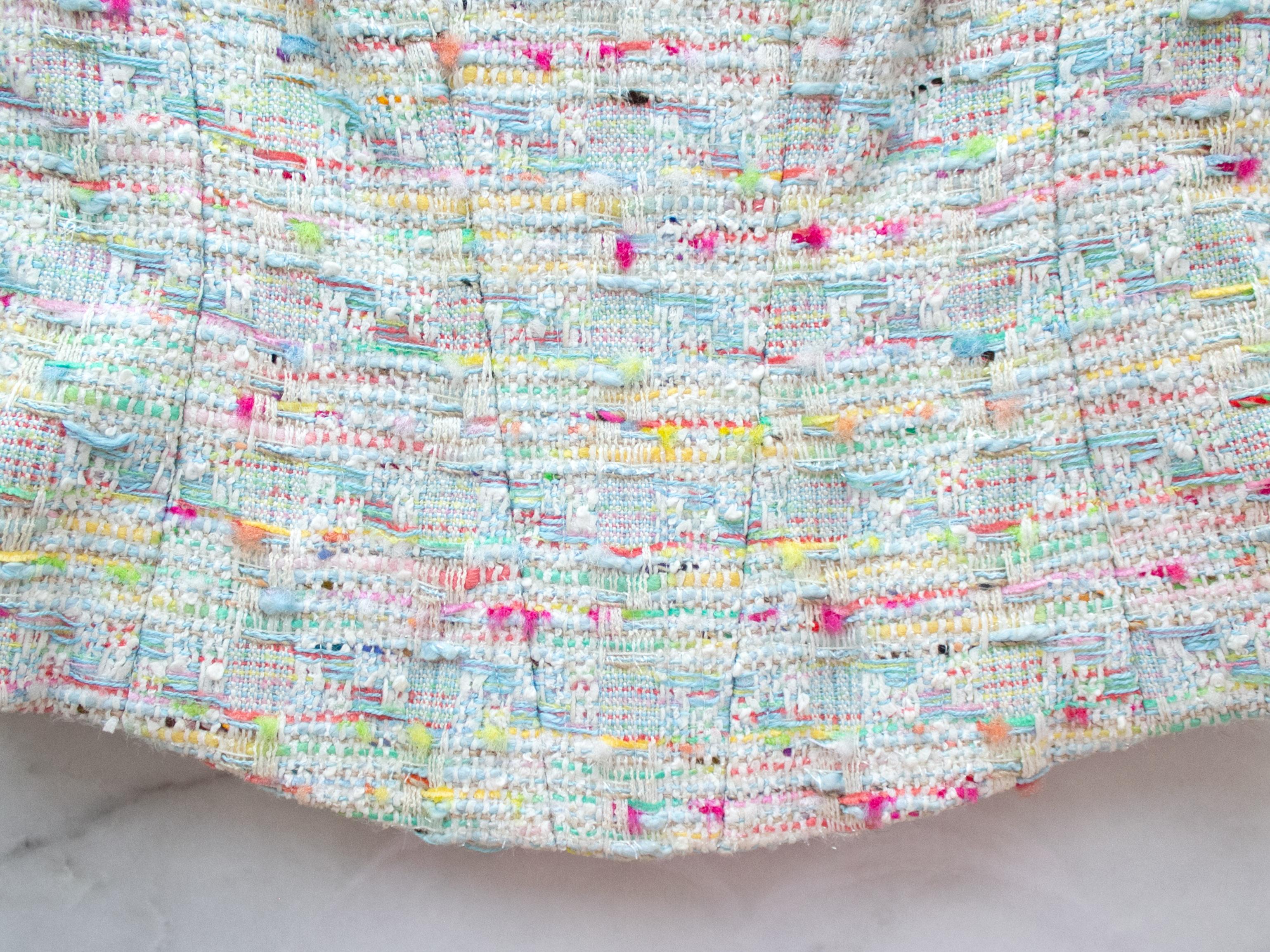 Iconic Chanel Vintage Spring 1993 Kate Moss Blue Multicolor Tweed 93P ...