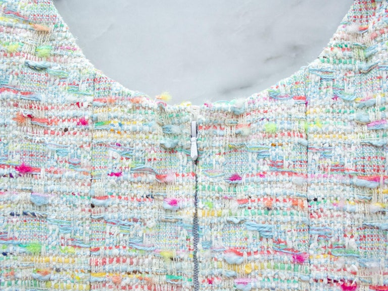Iconic Chanel Vintage Spring 1993 Kate Moss Blue Multicolor Tweed 93P ...