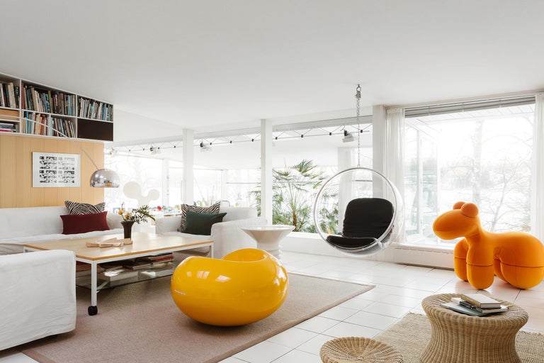 Iconic Eero Aarnio Silver Bubble Chair For Sale at 1stDibs
