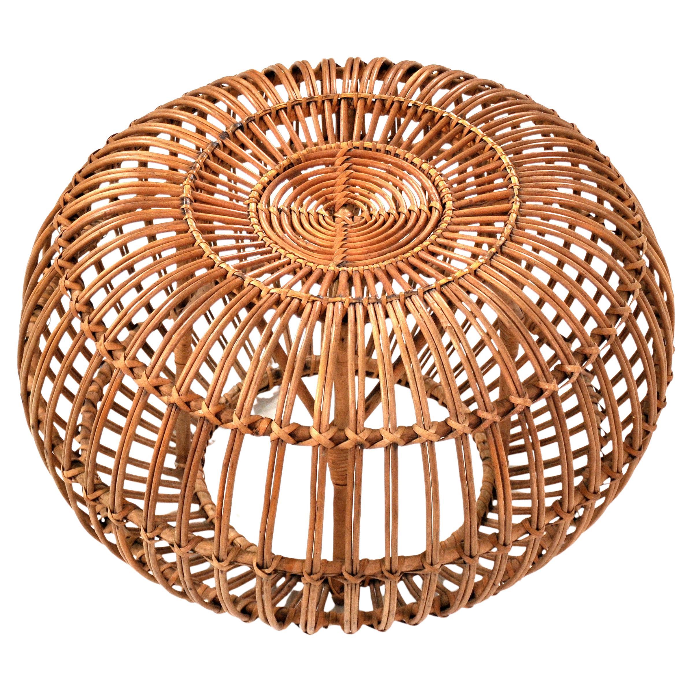 Rattan Bucket Chairs by Franco Albini for Vittorio Bonacina at 1stDibs