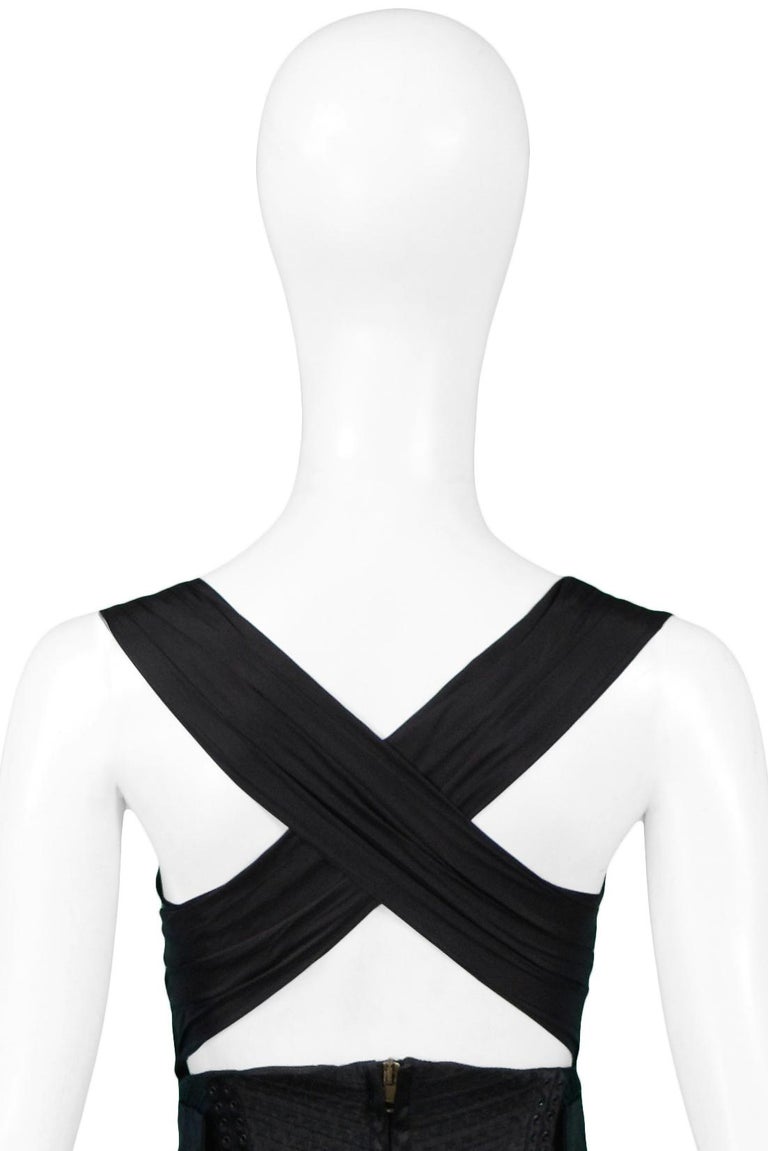 Iconic Gucci by Tom Ford Black Corset Evening Gown Runway 2003 at ...