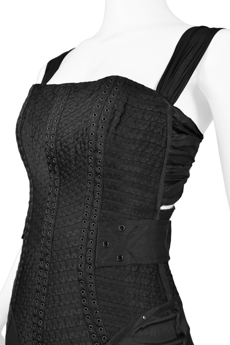 Iconic Gucci by Tom Ford Black Corset Evening Gown Runway 2003 at ...