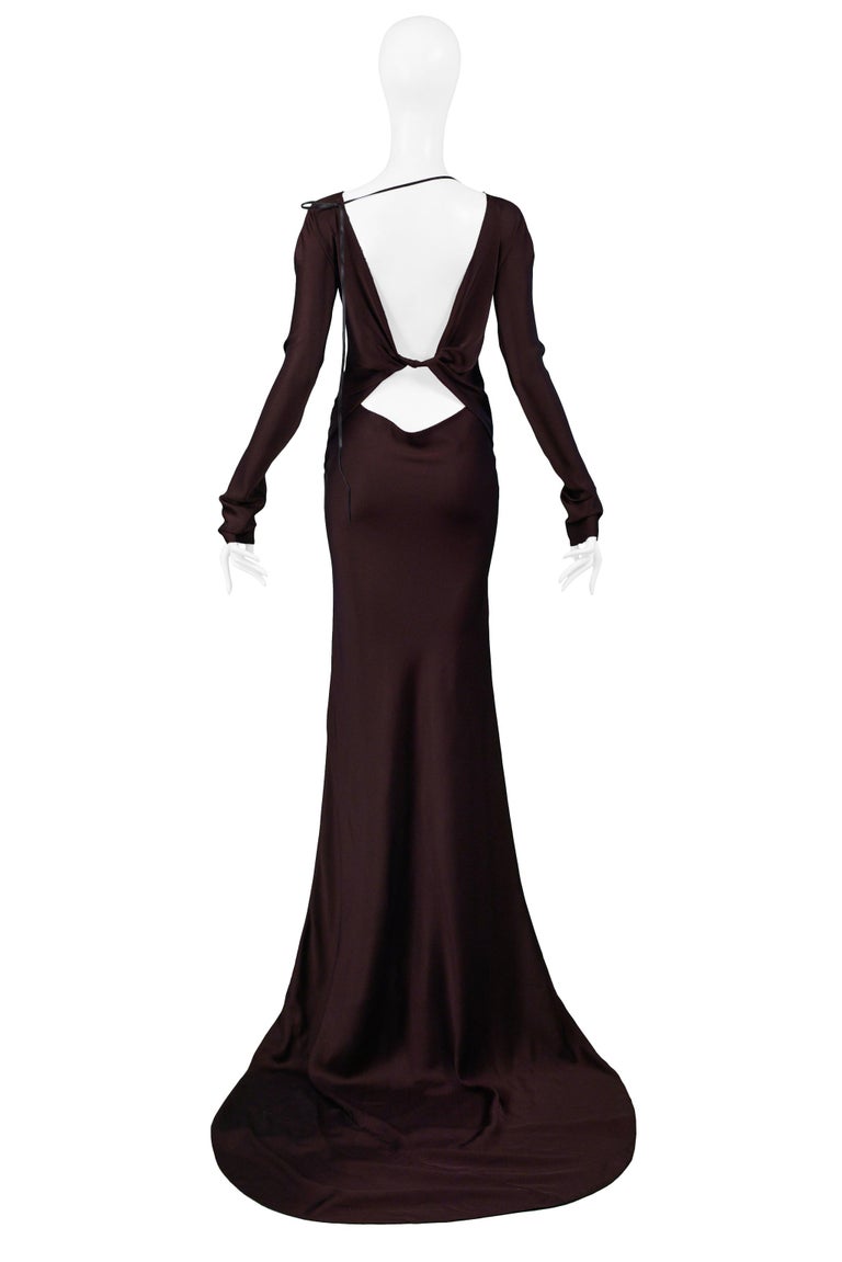 Iconic Gucci by Tom Ford Gothic Evening Gown 2002 Runway at 1stDibs