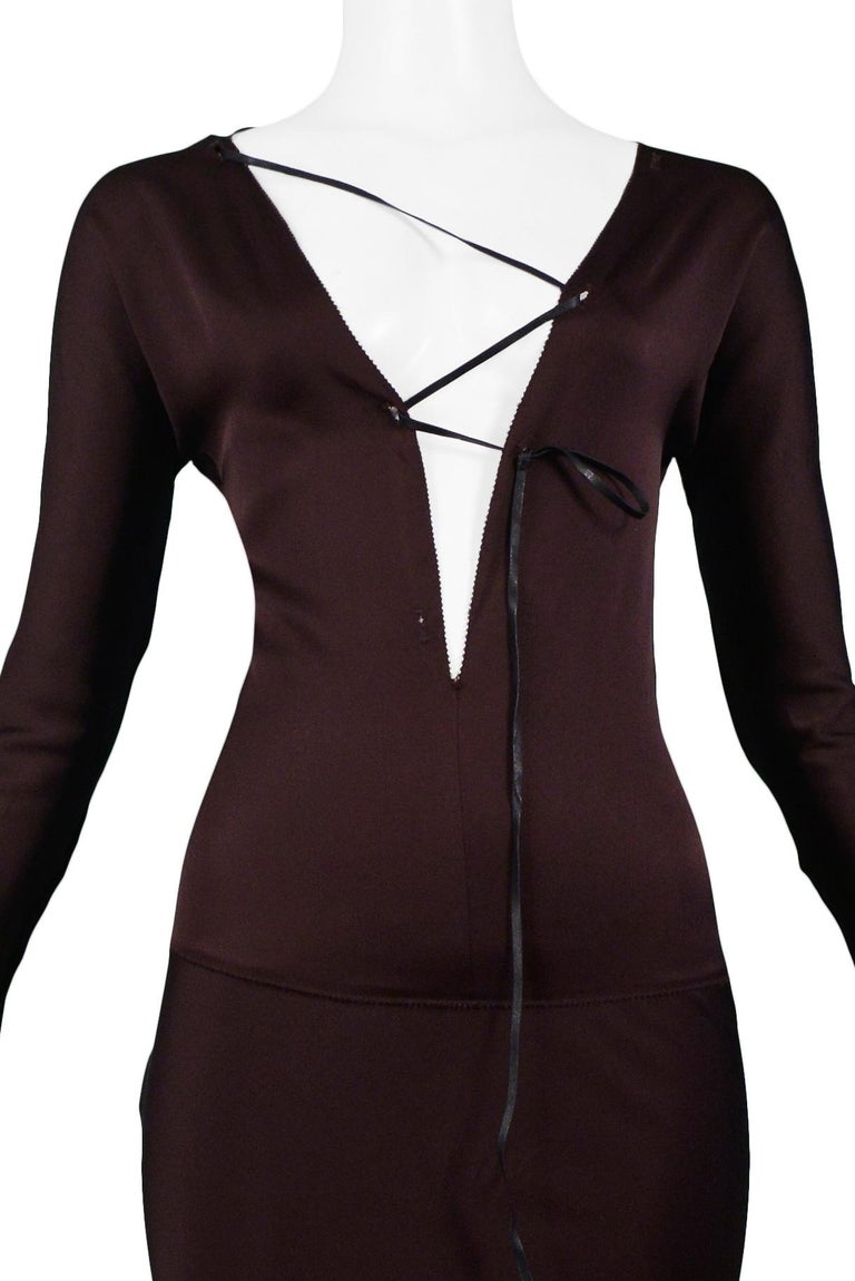 Iconic Gucci by Tom Ford Gothic Evening Gown 2002 Runway at 1stDibs