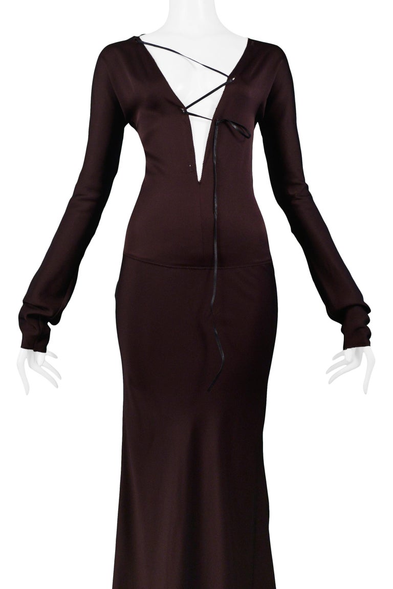 Iconic Gucci by Tom Ford Gothic Evening Gown 2002 Runway at 1stDibs
