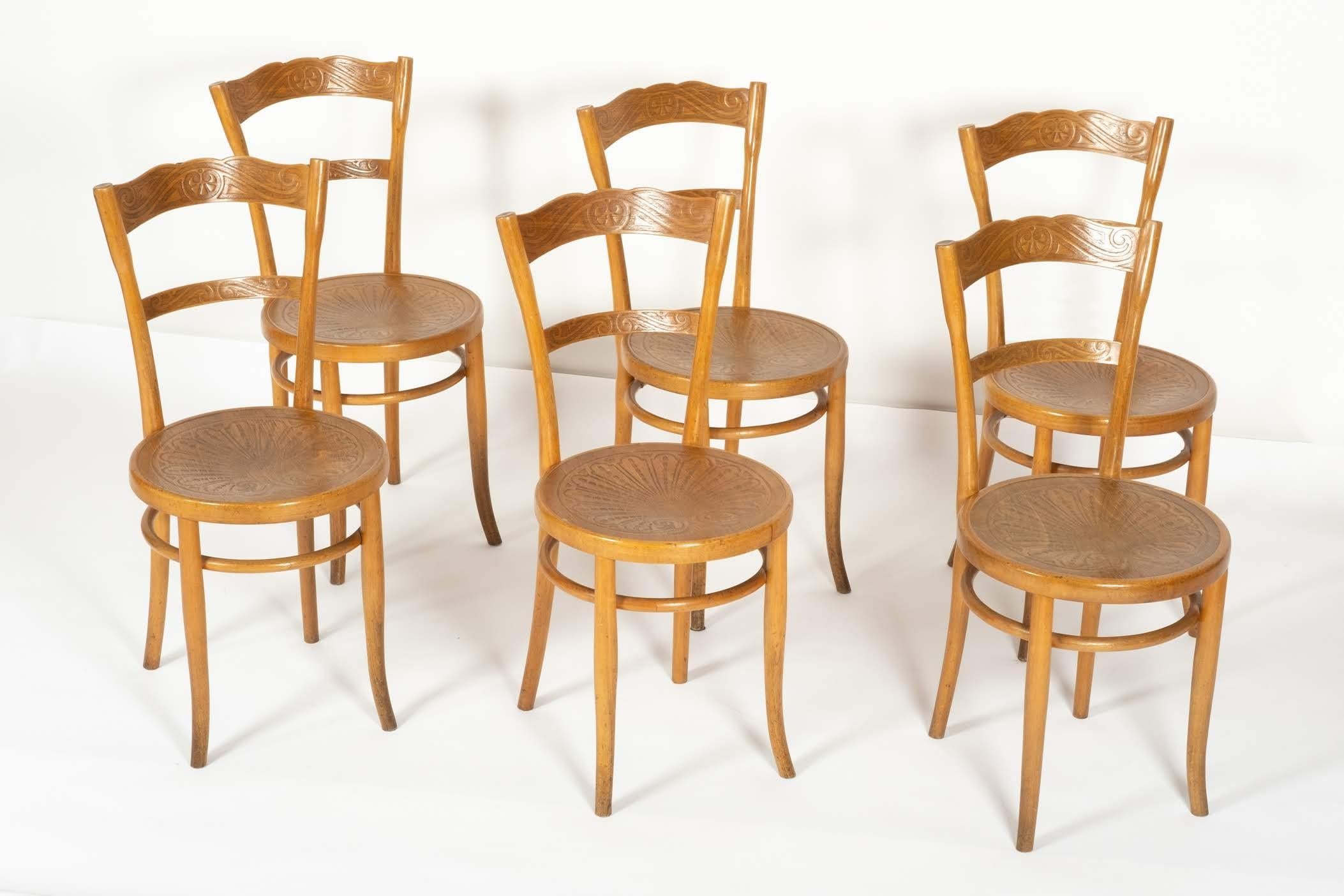 Iconic Jacob and Josef Chair Set of Four, Austria, circa 1950 For Sale ...