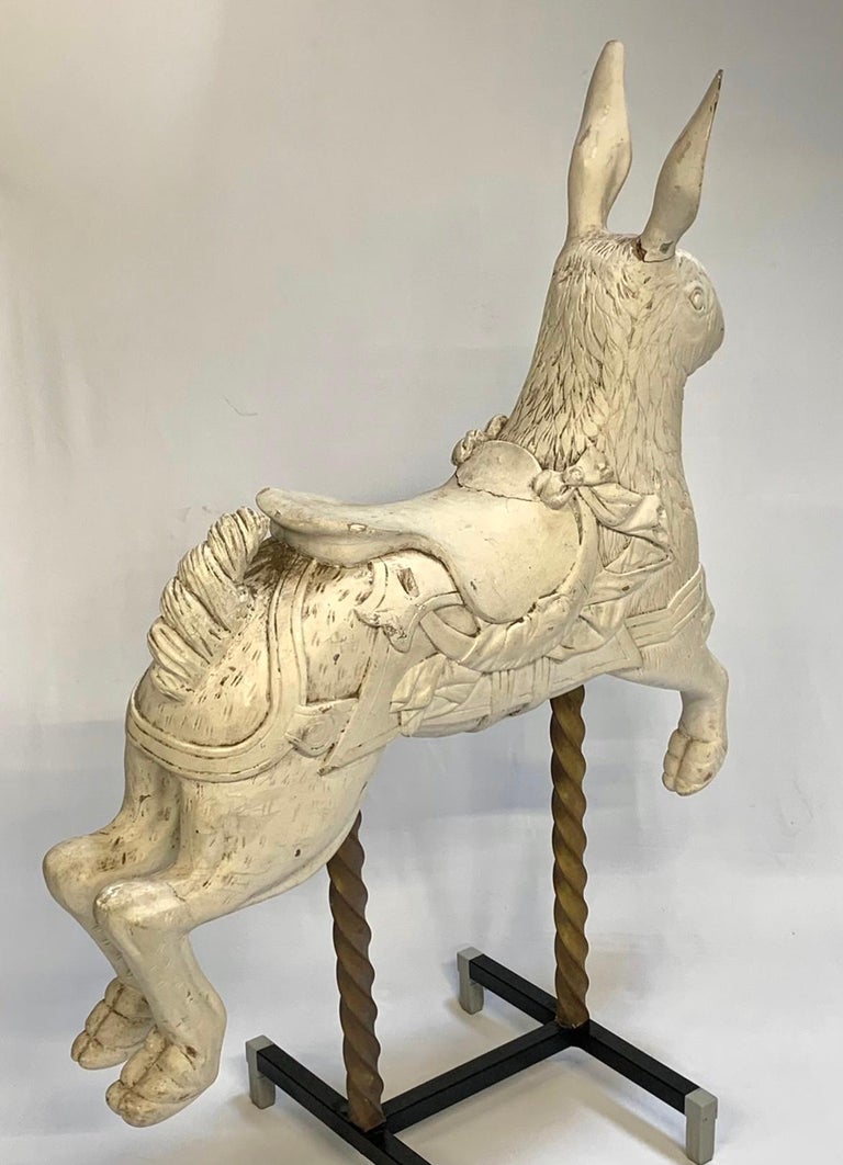 Iconic Juvenile Carousel Rabbit For Sale at 1stDibs